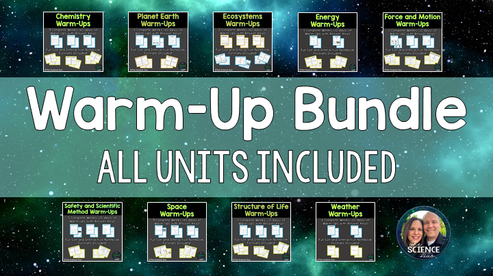 Science Warm-Ups and Bell Ringers Bundle