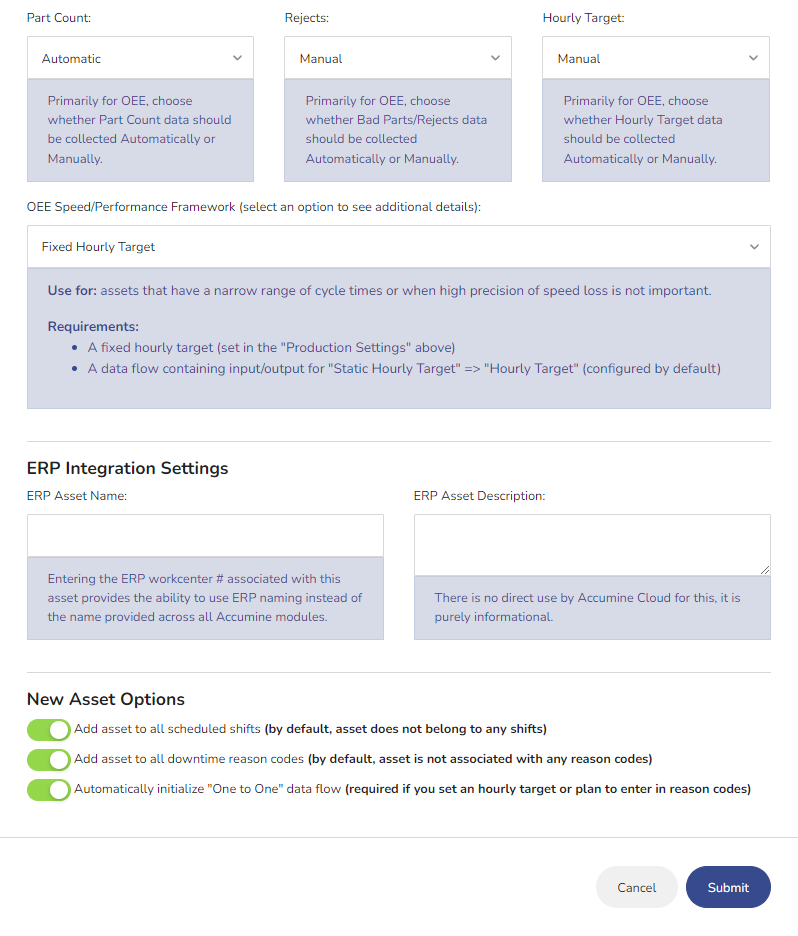 Machine Connect - Settings – L2L