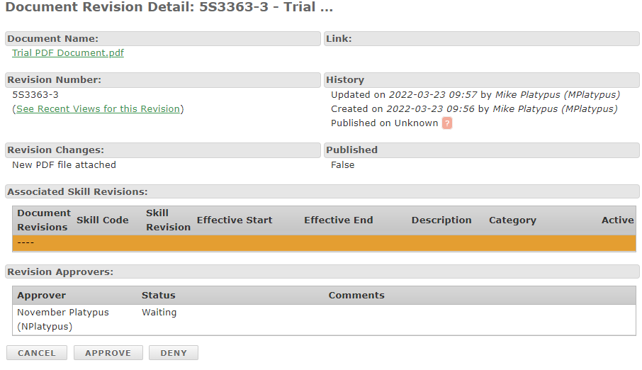 Revisions, Approval Process, Publication, and Revision History – L2L