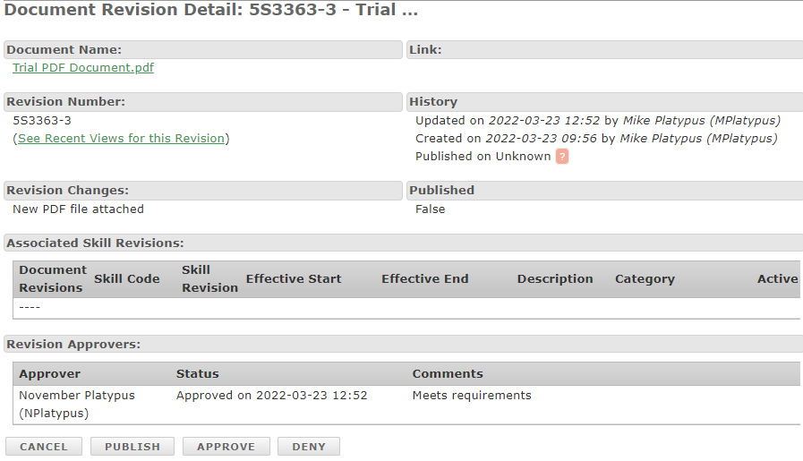 Revisions, Approval Process, Publication, and Revision History – L2L